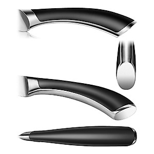 WELLSTAR Paring Knives Set, 3-Piece Fruit Peeling Knife Set, 2.75 Inch Bird Beak, 3.5 Inch Paring, 4 Inch Serrated Utility, Super Sharp German Stainless Steel Forged Blade and Full Tang Handle