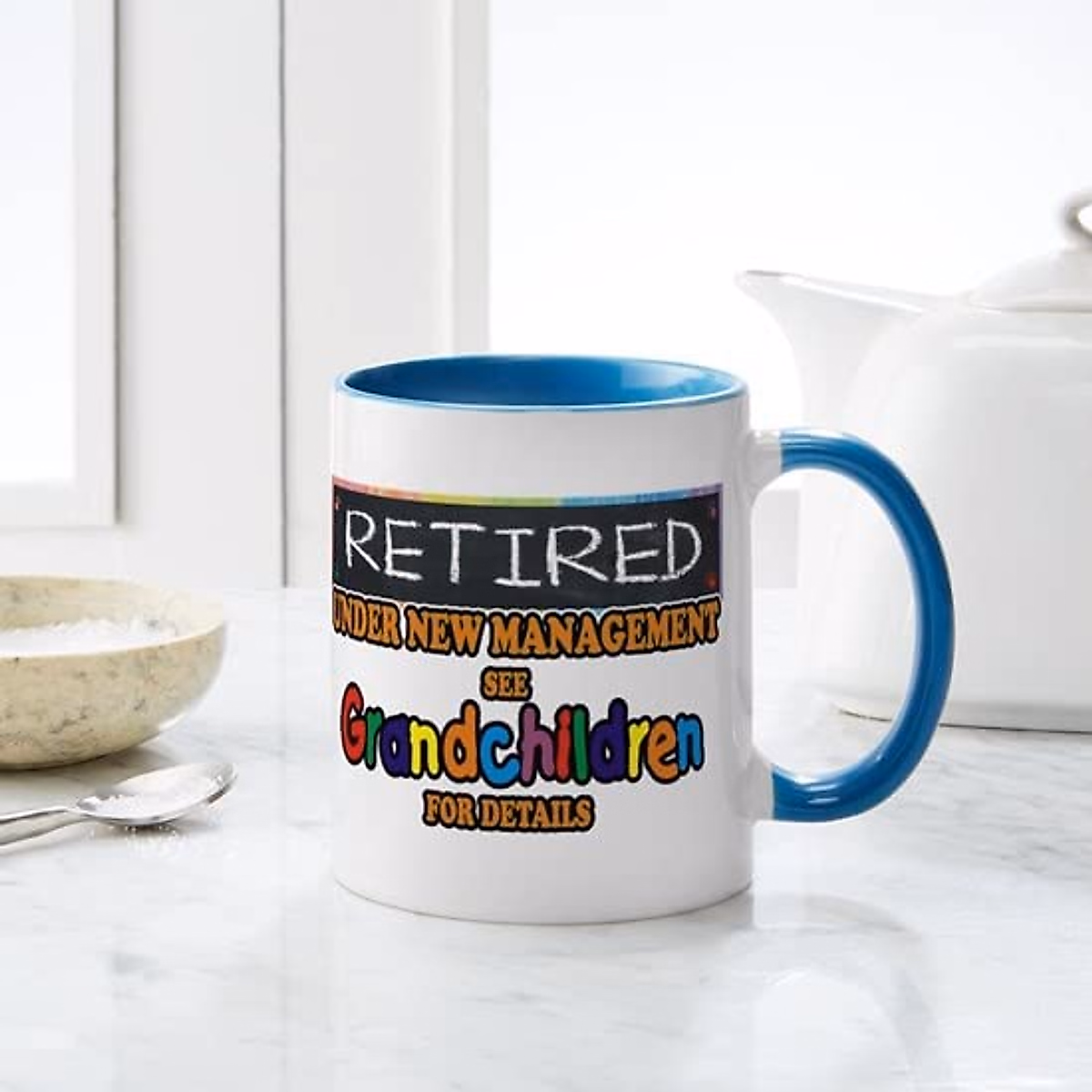 CafePress Retired Under New Management Mugs Ceramic Coffee Mug, Tea Cup 11 oz