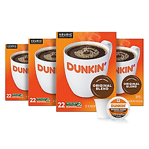 Dunkin' Original Blend Medium Roast Coffee, 88 Keurig K-Cup Pods