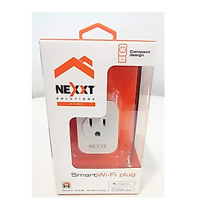 Nexxt Solutions Smart Plug – Indoor WiFi Plug Compatible with Alexa and Google Home – Remote Control Smart Outlet Plug for Home Appliances – No Hub Required – Voice Command and Timer Function