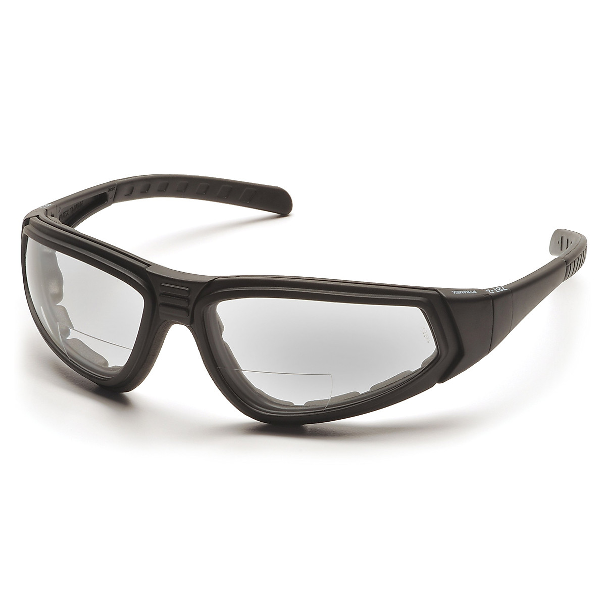 Pyramex XSG Reader Safety Glasses, Black Frame/Clear Anti-Fog + 2.0 Lens