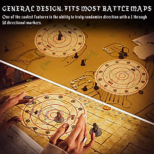 Upgraded Spell AOE Damage Template Extra Large to 30' Cube & 30' Cone, Acrylic D&D Area Effect Marker with Gift Box - Perfect Tabletop RPG Gaming Accessories, Tools for Dungeons and Dragons, TTRPGs