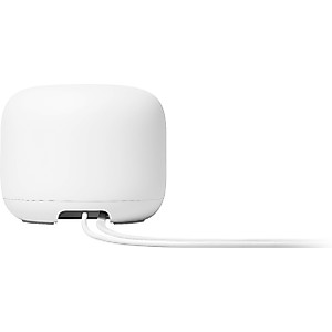 Google Nest Wifi - AC2200 (2nd Generation) Router and Add On Access Point Mesh Wi-Fi System (2-Pack, Snow) (Renewed)