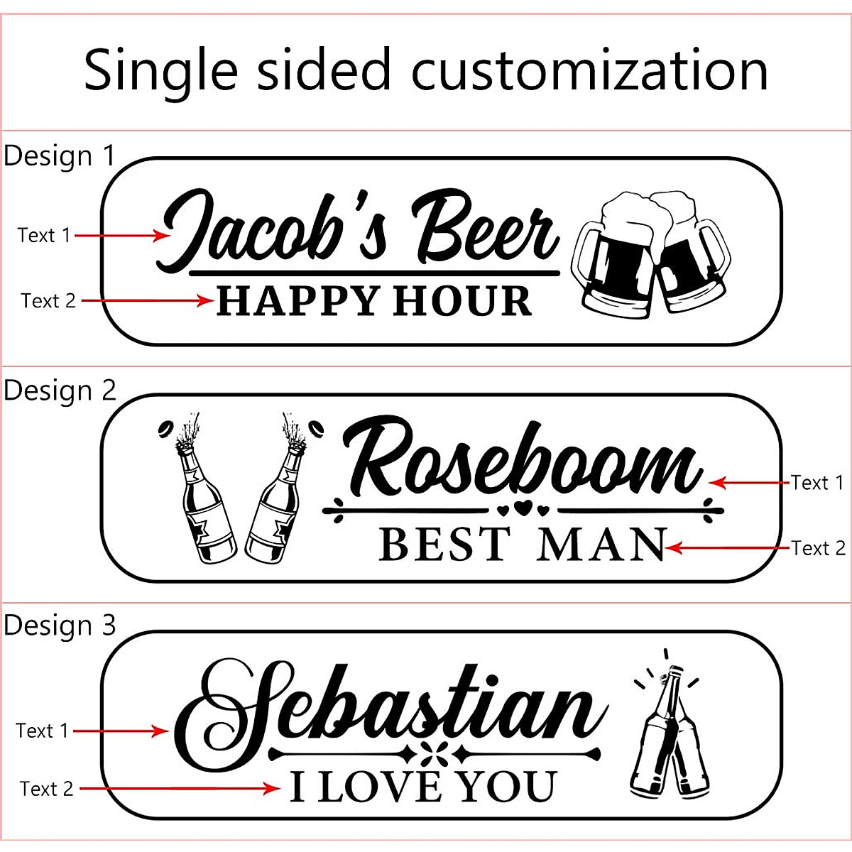 Personalized Wooden Bottle Opener Gift, Beer Gift for Him, Groomsman， Brother, Boy Friend, Father, Unique Gifts for Father's Day, Birthday, Bachelor Party, Christmas