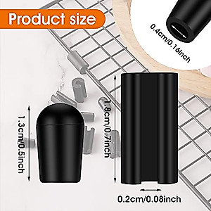 Grevosea 60 Pieces Rubber Feet for Sink Grid Kitchen Sink Rack Feet Quality Durable Kitchen Sink Rack Rubber Feet Black Grid Protector Replacement for Kitchen Sink Grid