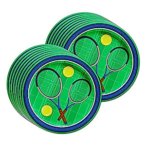 Tennis Birthday Party Supplies Set Plates Napkins Cups Tableware Kit for 16