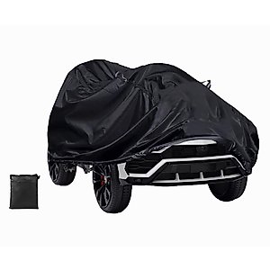 RuiHiSong Kids Car Cover,Outdoor Heavy Duty 600D Power Wheels for Kids Waterproof Cover,Kids Ride-On Toy Car Cover with Buckle and Vent,All Weather,The Handle is a Reflective Strip Again