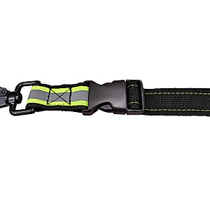 LINE2design Firefighter Glove Strap - Emergency Rescue Turnout Gear Heavy Duty Reflective Gloves Safety Leash - First Responders EMTs Construction and Mechanics Adjustable Work Glove Holder - Green