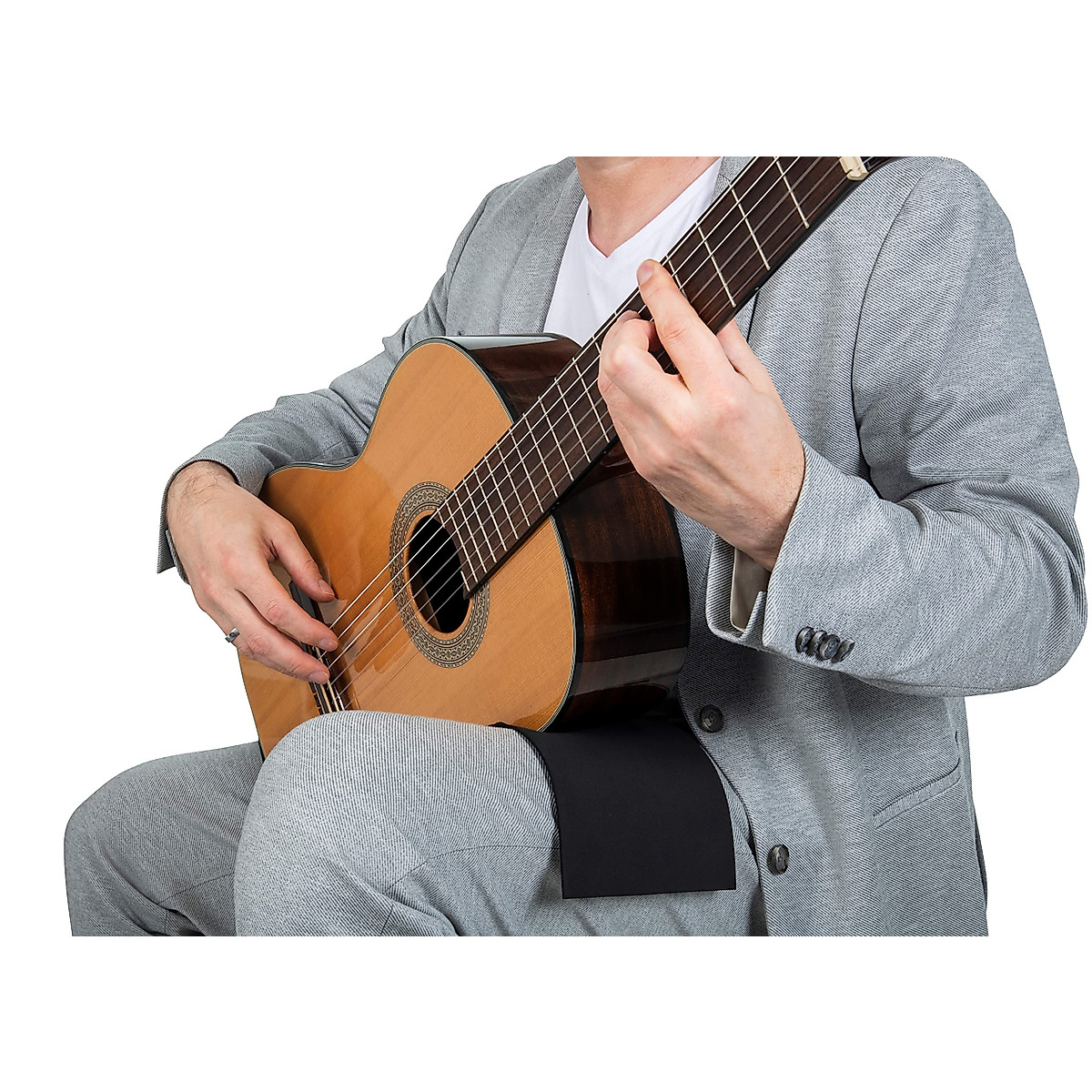 ALBA GUITAR GRASP – ANTI-SLIP BAND, Neoprene band, Non-slip, Size Large, Black…