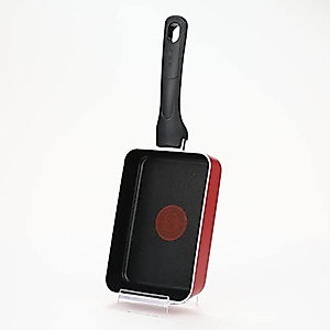 T-fal B55918 Egg Roaster, 4.7 x 7.1 inches (12 x 18 cm), Compatible with Gas Stoves, Cranberry Red, Non-Stick, Red