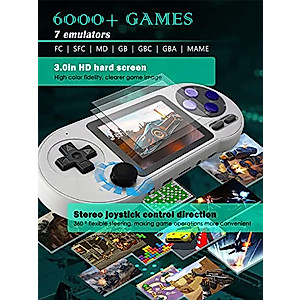 Fadist Handheld Game Console, Portable Retro Game Console, Built in 6000+ Classic Games,3.0 inch IPS Screen,Support for 2 Player,Connecting to TV， Ideal Gift for Kids, Adult, Friend, Lover