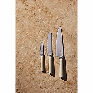 MATERIAL Knife Trio + Stand (Cool Neutral/White Ash)