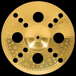 Meinl 12" Trash Stack Cymbal Pair with Holes - HCS Traditional Finish Brass for Drum Set, Made In Germany, 2-YEAR WARRANTY (HCS12TRS)