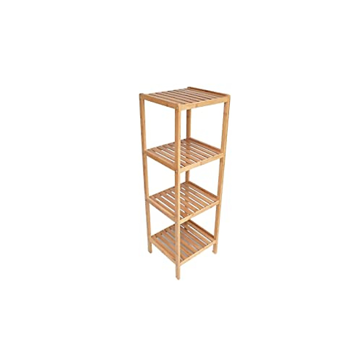 Proman Products Horizon 4-Tier Bamboo Shelf ST36722, Natural 39" H x 21" W x 12" D