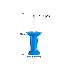 Staples 224147 Push Pins Assorted Colors 100/Pack