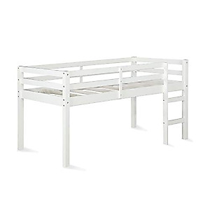 Dorel Living Milton Junior Twin Loft Bed, White