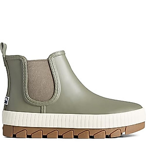 Sperry Women's Torrent Chelsea Rain Boot, Olive, 8.5 M