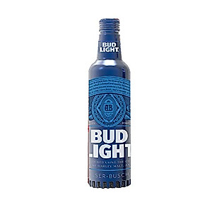 Bud Light Aluminum Bottle Designed Bluetooth Speaker with a Rechargeable Battery and up to 6 Hours of Playtime