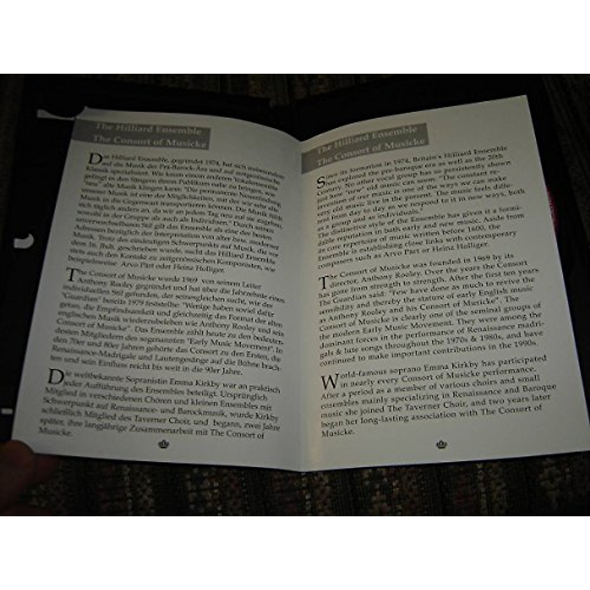 Di Lasso - Ockeghem / Lagrime di San Pietro / Missa pro defunctis / The Hiliard Ensemble / The Consort of Musicke / Renaissance and Baroque on the Pan Flute / Silverline Classics [DVD Region 0]