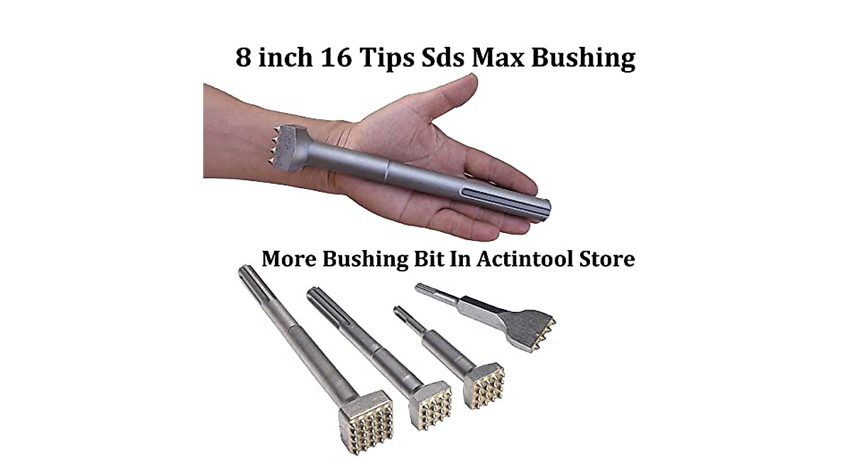 ACTINTOOL 8 1/4 in. SDS Max 16 Pins Concrete Repair Patch Prepare ...
