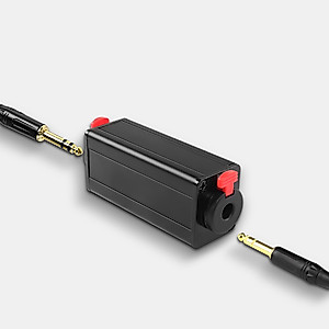 XMSJSIY 1/4 6.35mm TRS Coupler Female to Female Adapter 6.35mm Panel Mount Socket Stereo Jack Connector for Amplifier Speaker Guitar Sound Audio Cable Extension-1 Pcs