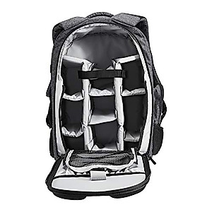 Amazon Basics DSLR Camera Backpack (High Density Water-Resistant 840D Polyester) - Ash Gray