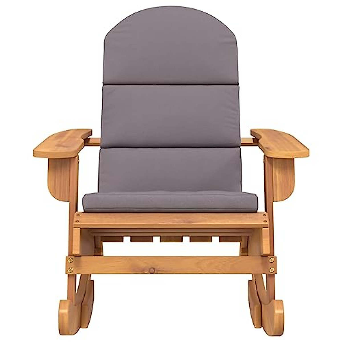 MataldeAdirondack Rocking Chair with Cusons Solid Wood Acacia-1540