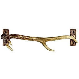DeLeon Rustic Heavy Duty Antler Wall Mounted Towel Bar / Rack - 22 1/2inch One Piece Construction Varied 22 1/2inch (L) x 6 1/2inch (T) x 4inch (D)