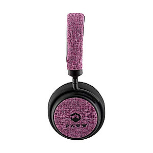 Paww PureSound Headphones - Over the Ear Bluetooth Fashion Headphones – Hi Fi Sound Quality Longer Playtime - For Calls Movies & More (Cerise Pink) (Renewed)