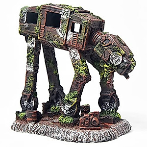 PTFJZ Aquarium Decorations - Star Wars Fish Tank Decorations Hidden Cave Accessories Suitable for Aquarium and Reptiles Decorations in Two Sizes (S)