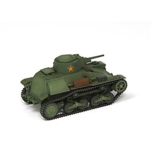 S-Model China PLA Captured Type 97 & M5A1 M5A1 Stuart Light Tank 2 Vehicles Set 1/72 ABS Tank Pre-builded Model