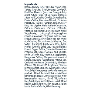 Blue Buffalo Basics Skin & Stomach Care Grain Free, Natural Indoor Adult Dry Cat Food, Turkey & Potato 11-lb