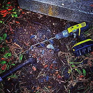 Codirom Auger Drill Bit for Planting 1.6 x 9" & 3 x 9" Garden Auger Spiral Drill Bit Garden Plant Auger Hole Digger for 3/8” Hex Driver Drill 2-in-1 Set