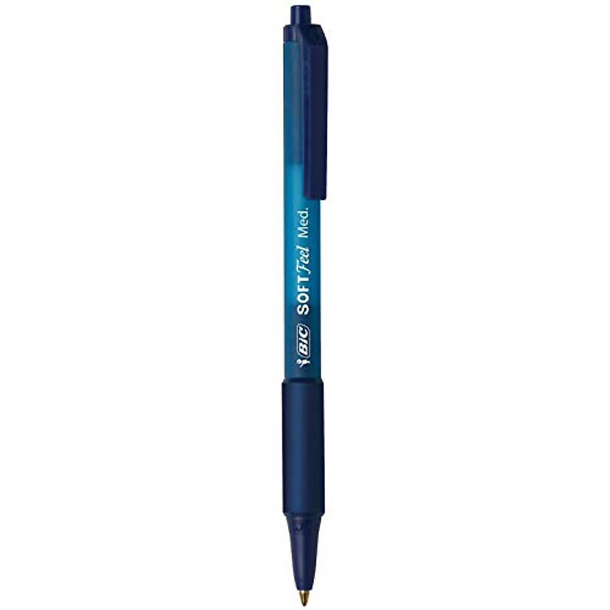 BIC Soft Feel Stick Pens With Special No-Slip Comfortable Grip, Medium Point (1.0 mm), Blue, 36-Count