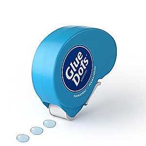 Glue Dots Dot N' Go Glue Dot Dispenser Project Pack with 200 Permanent, Poster, and Removable Double-Sided Adhesive Craft Dots Each, 3/8-Inch