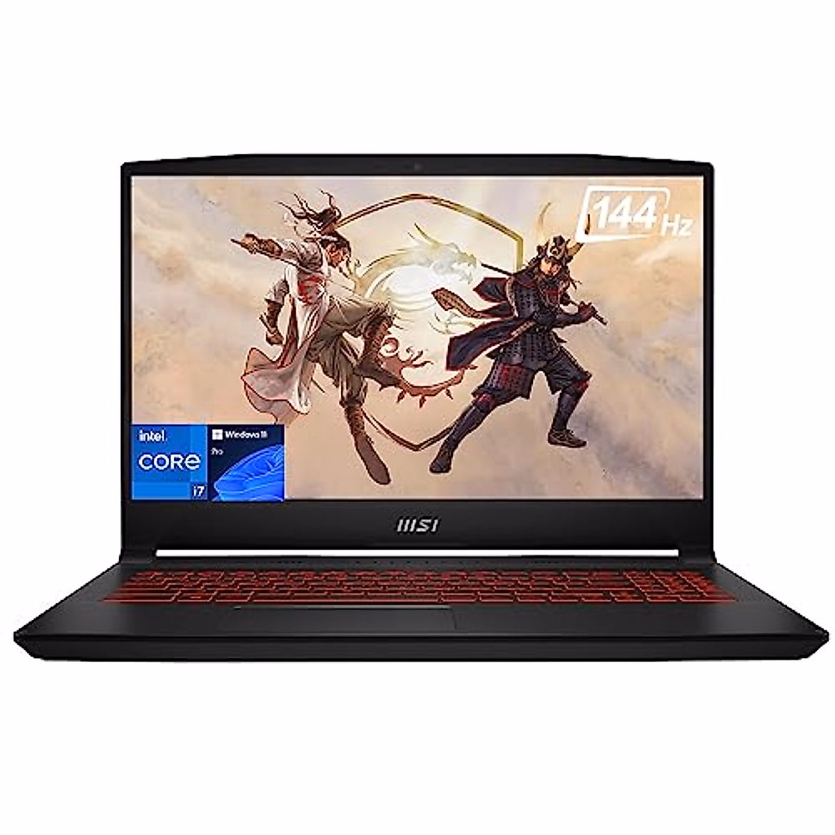 MSI Katana GF66 Gaming Laptop, 15.6" FHD Anti-Glare IPS 144Hz, 12th Gen Intel Core i7-12700H Up to 4.7GHz, GeForce RTX 3060 6GB, 16GB RAM, 512GB PCIe 4.0, Backlit KB, WiFi 6, USB-C, HDMI, Win 11 Pro