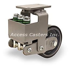 Spring Loaded Caster with 6" x 3" Duralast XC Wheel (S-AEZFFM-63DB70)