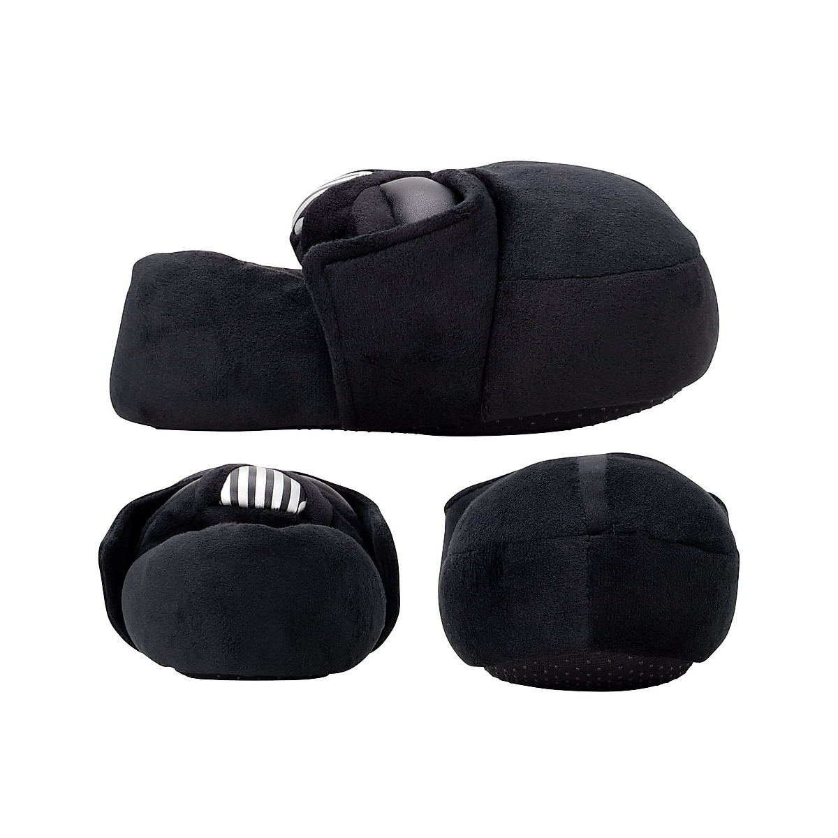 Disney Mandalorian Boys' Star Wars Slippers - 3D Baby Yoda Plush Fuzzy Slippers - Darth Vader Slippers for Boys (Shoe Size 11-5), Size 11-12, Darth Vader