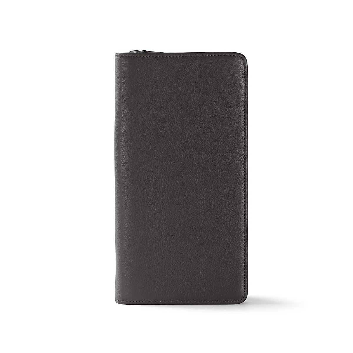 Leatherology Black Onyx Travel Zip Organizer Wallet, Passport Holder, RFID Available, Full Grain Leather