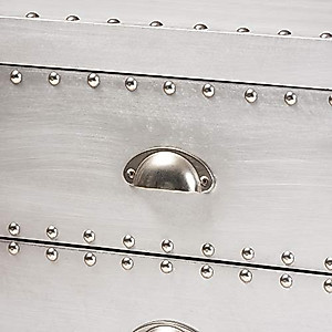 Baxton Studio Nightstands, Silver