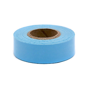 ChromaLabel 3/4 Inch Colored Masking Tape, Ideal Decorative Masking Tape for Office and School - 500 Inch Roll (13.88 Yards), Light Blue Labeling Tape