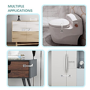 Baby Proofing Kit - Magnetic Cabinet Locks Adjustable Safety Latches for Cabinets & Drawers, Corner Protector, Outlet Covers and Door Finger Pinch Guard -Complete Baby Safty Kit (50 Pack)