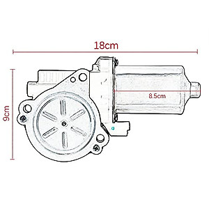 676061 RV Step Motor Replacement Kit Compatible with Kwikee, Wonvon 214-1001 RV Stair Entry Step Motor Replacement for Lippert 1101428 Motor Replacement Kit, Includes 3 Screws, One Year Warranty