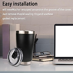 Generic 8 Pack Suitable for 20 oz yeti rubber seal replacement,Suitable for Yeti Rambler、Chillout、Rtic、Hogg、Beast、Mossy Oak、Ozark Trail Brand mugs, 1, WFGSADWSA060