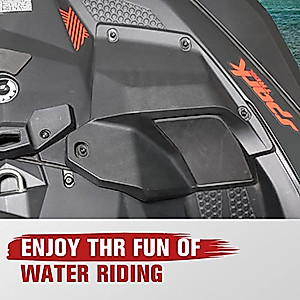 Spark Step Wedges Foot Rest Kit, A & UTV PRO Footboards Pedal With 45 Degree Slope Footrest for Sea-Doo Spark Accessories, Replace OEM #295100705, 2PCS