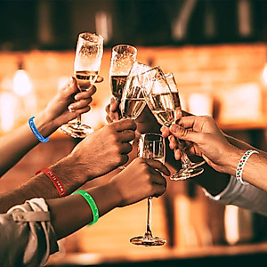 Coogam 40PCS Christmas Silicone Bracelets, Xmas Rubber Wristbands Accessories Gift for Kids Adults Stocking Stuffers, New Year Holiday Decoration Wrist Band Party Supplies Favors