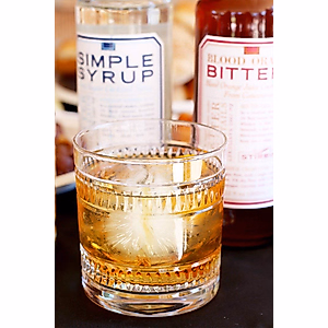 Stirrings Blood Orange Cocktail Bitters and Pure Cane Simple Syrup Cocktail Mixer 12 ounce bottle ( Variety Pack)