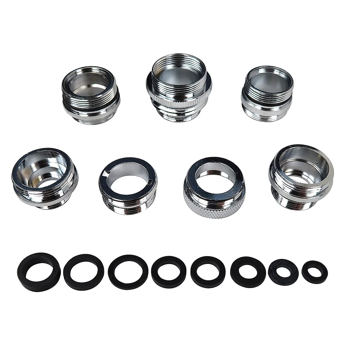 7pcs Faucet Adapter Kit With Tom Thumb Cache Adapter (TTCAD4) – Male 3/8”-18T