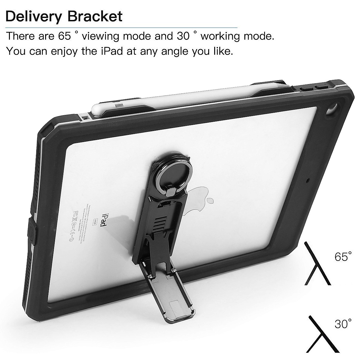ipad 10.2 Waterproof Case 2021/2020/2019,ACase iPad 7th/iPad 8th/iPad 9th Generation IP68 Waterproof ipad 10.2 Cover with Strap Stand Pencil Holde Built-in Screen Protector Rugged Shockproof Case