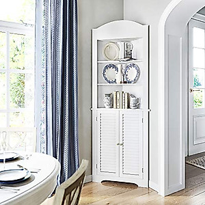 RiverRidge Ellsworth Collection Tall Corner Cabinet, White